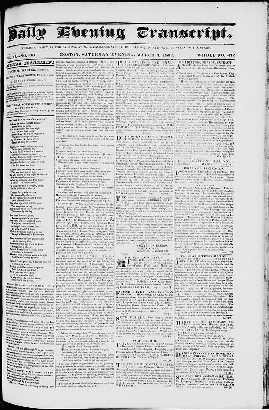 Daily Evening Transcript - Digital Commonwealth