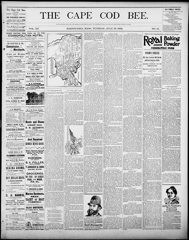 The Cape Cod Bee. July 19, 1892 - Digital Commonwealth