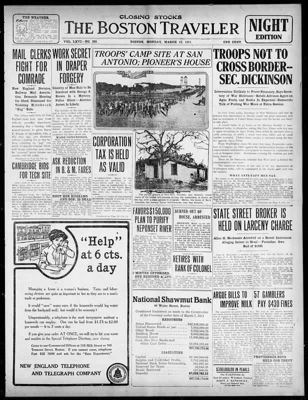 The Boston Traveler. March 13, 1911 - Digital Commonwealth
