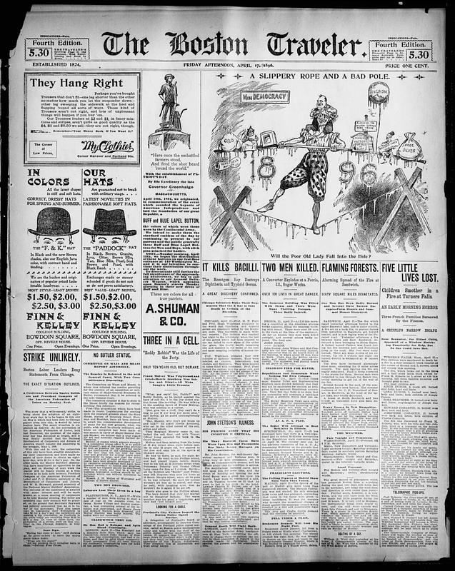 The Boston Traveler. April 17, 1896 - Digital Commonwealth