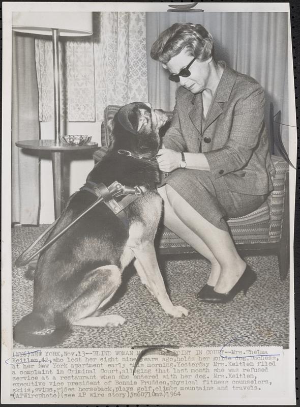 Blind woman makes her point in court - Digital Commonwealth