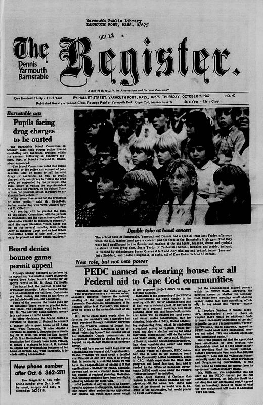 The Dennis Yarmouth Barnstable Register. October 02, 1969 - Digital ...