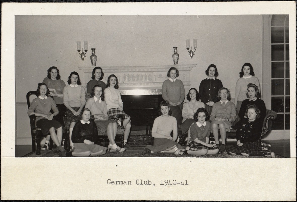 German Club, 1940-41 - Digital Commonwealth