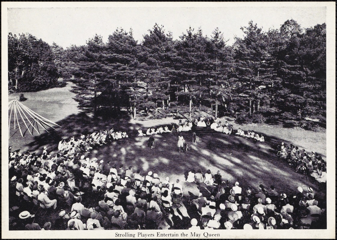 Strolling players entertain the May queen - Digital Commonwealth