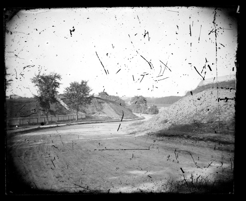 Unidentified street scene-possibly Pear Tree Hill - Digital Commonwealth