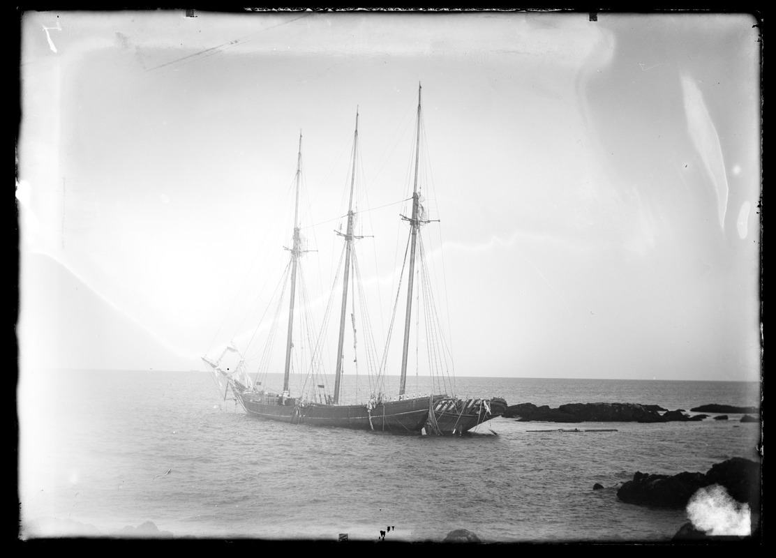 Three-masted schooner - Digital Commonwealth