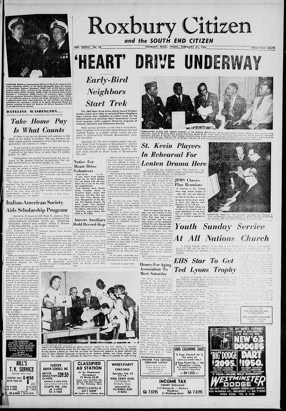 Roxbury Citizen and South End Citizen. February 21, 1963 - Digital ...