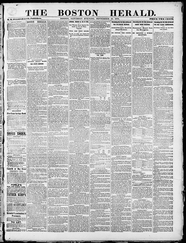 The Boston Herald. September 18, 1875 - Digital Commonwealth