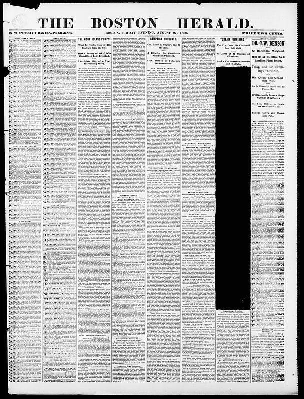 The Boston Herald. August 27, 1880 - Digital Commonwealth