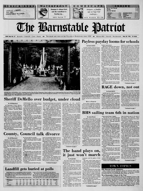 Barnstable Patriot. May 30, 1996 - Digital Commonwealth