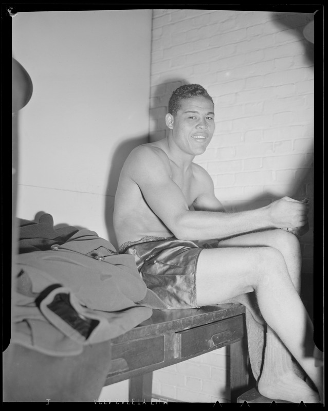 Joe Louis, fighter, Boston - Digital Commonwealth