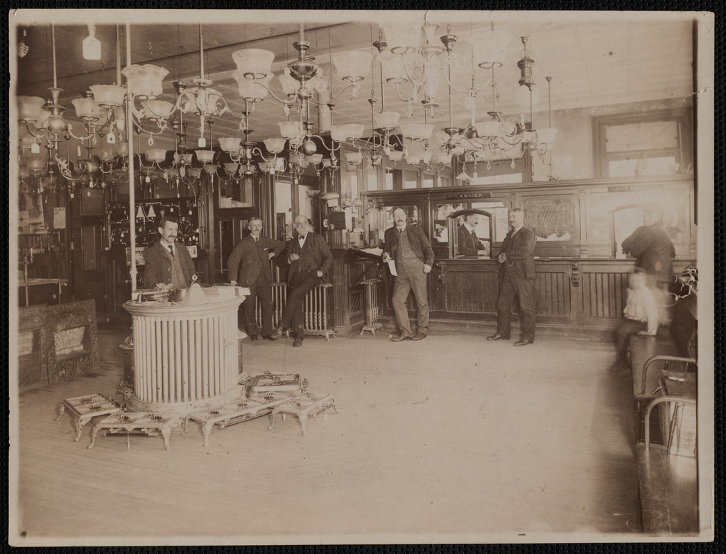 Men in Lighting Shop - Digital Commonwealth