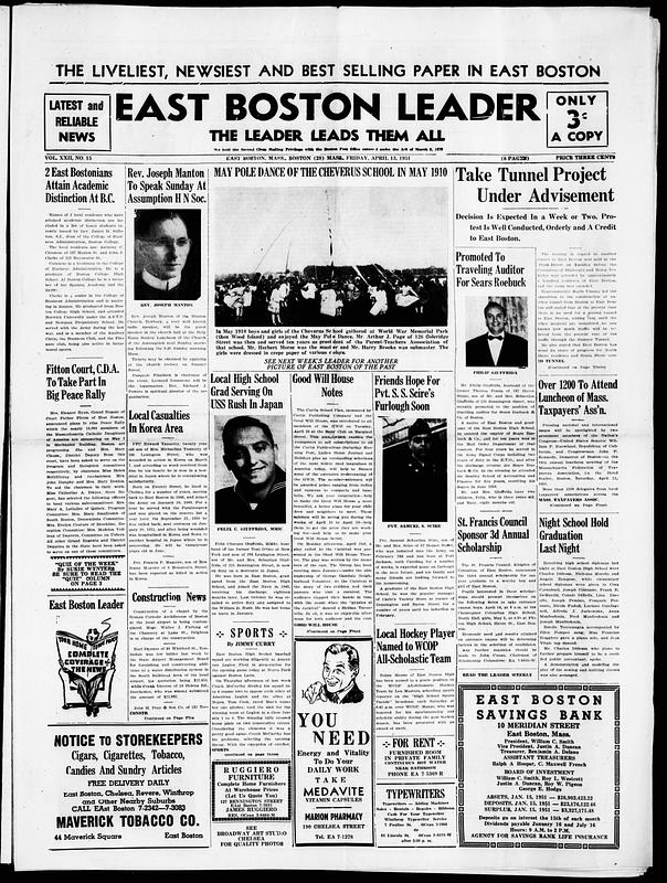 East Boston Leader. April 13, 1951 - Digital Commonwealth