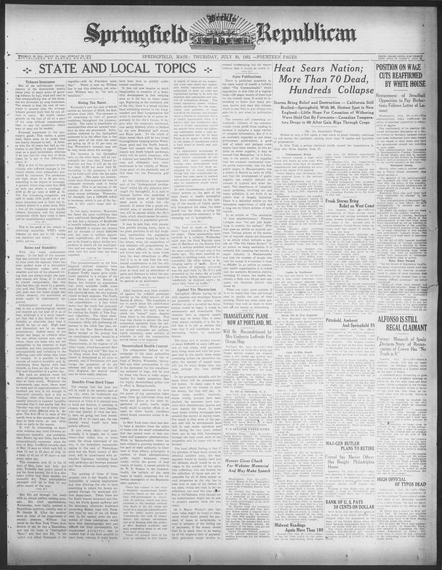 Springfield Weekly Republican - Digital Commonwealth