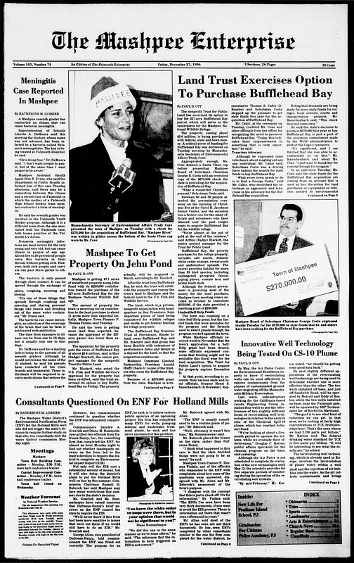 The Mashpee Enterprise. December 27, 1996 - Digital Commonwealth