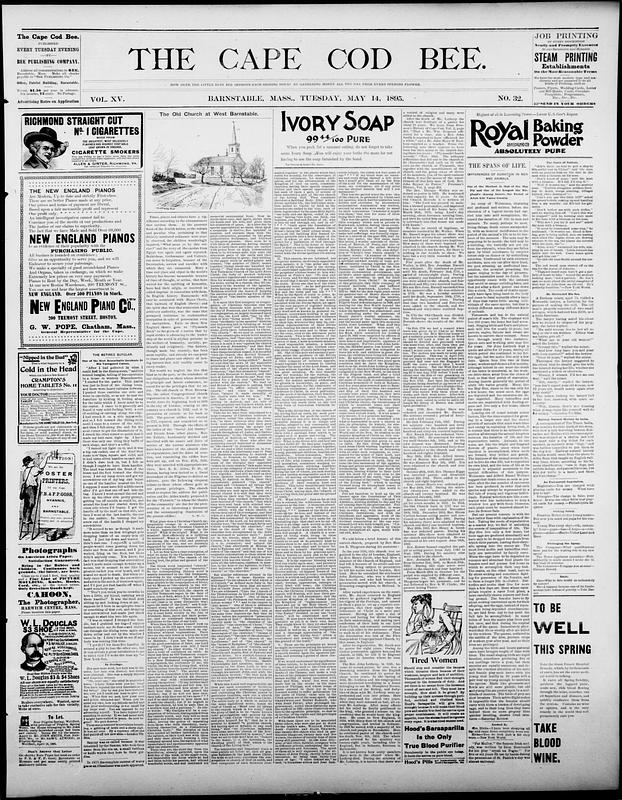 The Cape Cod Bee. May 14, 1895 - Digital Commonwealth