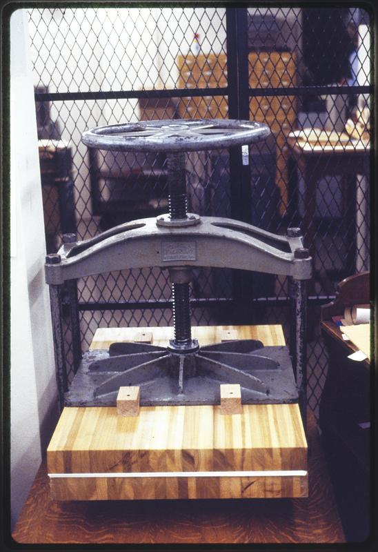 Book press - Digital Commonwealth