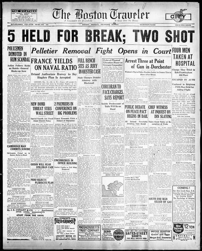 The Boston Traveler. December 19, 1921 - Digital Commonwealth