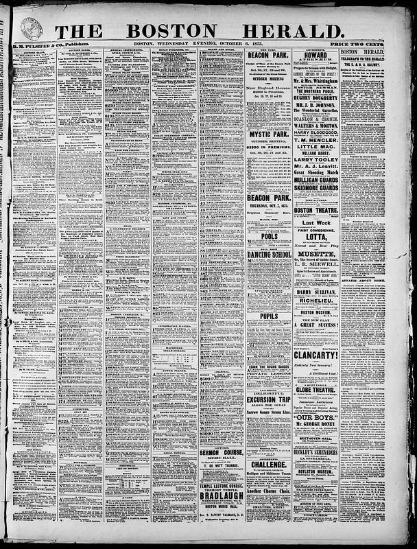 The Boston Herald. October 06, 1875 - Digital Commonwealth