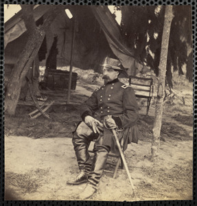 General Edward Ferrera [sic, should be Ferrero] and staff at Petersburg ...