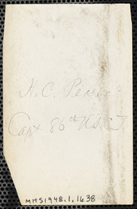 H. [Henry] C. Pease, Captain, 86th U.S. Colored Infantry - Digital ...