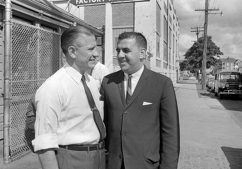 Governor of Massachusetts John Anthony Volpe campaigning, New Bedford ...