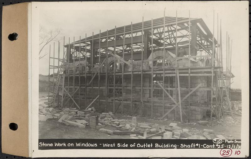 Contract No. 25,Superstructure, Wachusett Outlet Works Building, Shaft ...