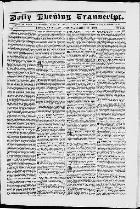 Daily Evening Transcript - Digital Commonwealth