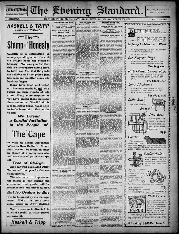 Evening Standard. June 14, 1902 - Digital Commonwealth