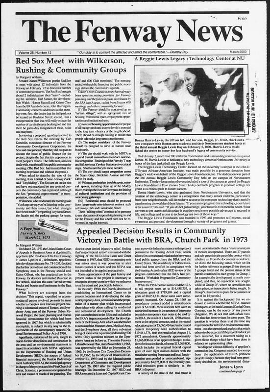 The Fenway News. March 01, 2000 - Digital Commonwealth