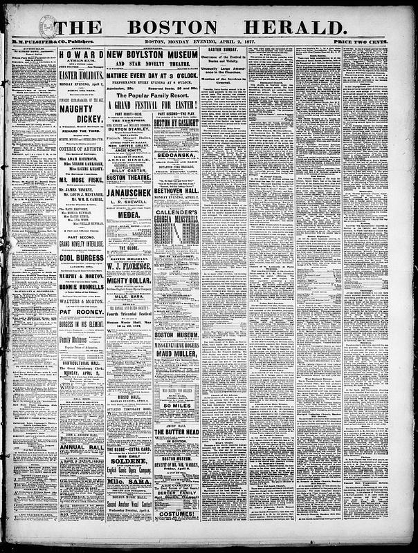 The Boston Herald. April 02, 1877 - Digital Commonwealth