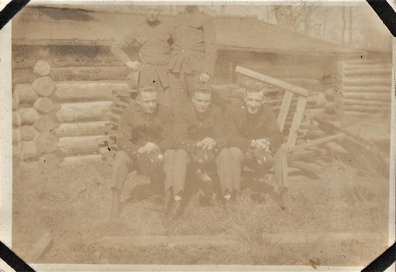 Five U.S. Marines in log cabin, Marine base Quantico, VA - Digital ...