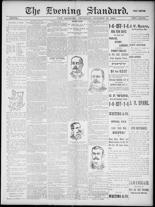 Evening Standard. October 27, 1892 - Digital Commonwealth