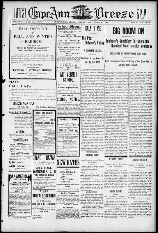 Cape Ann Breeze. September 06, 1901 - Digital Commonwealth