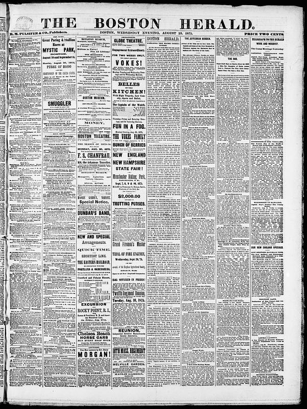 The Boston Herald. August 25, 1875 - Digital Commonwealth