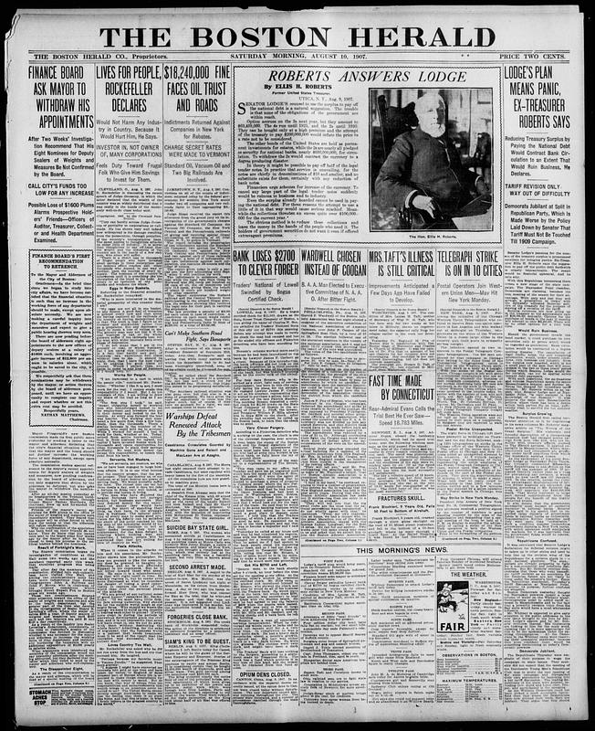 The Boston Herald. August 10, 1907 - Digital Commonwealth