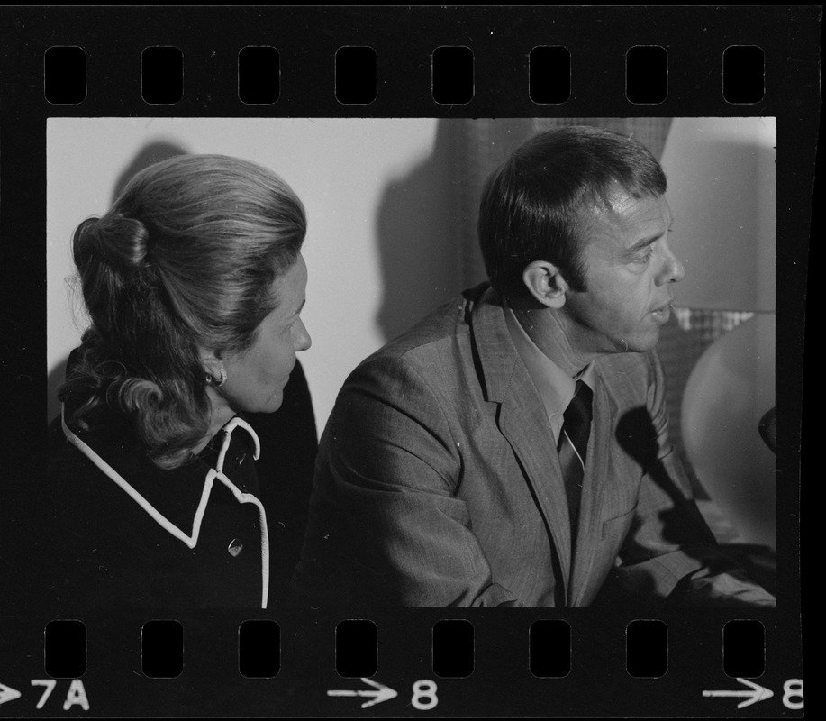 Astronaut Alan B. Shepard and his wife Louise at Logan Airport for ...