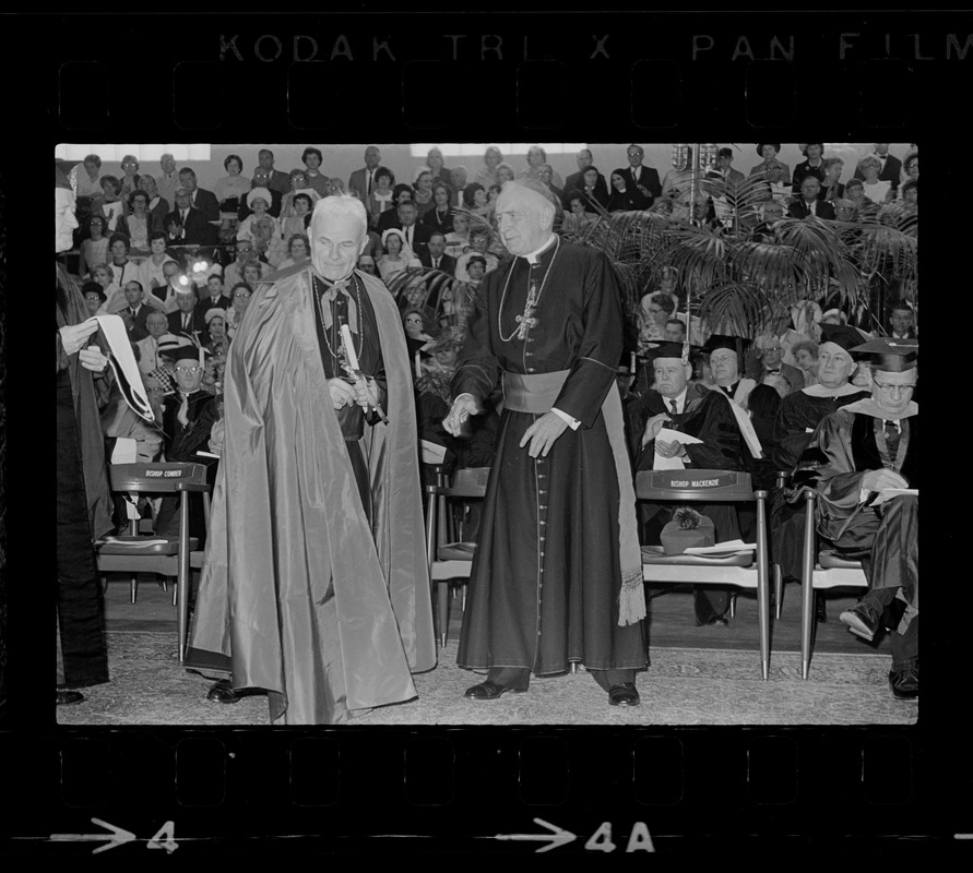 The Most Rev. Eric Francis MacKenzie, right, auxiliary bishop of Boston ...