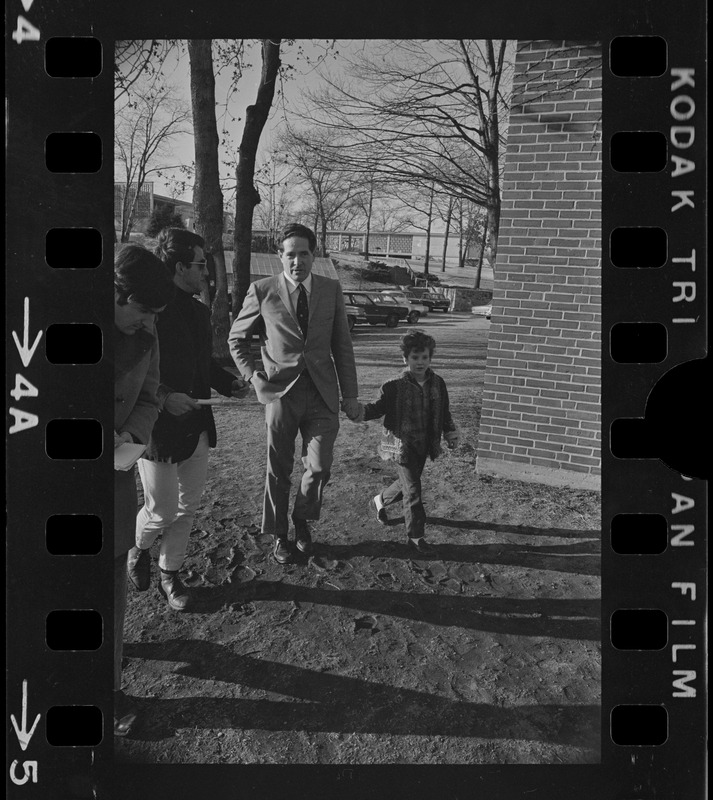 Brandeis University President Morris Abram and son Joshua - Digital ...