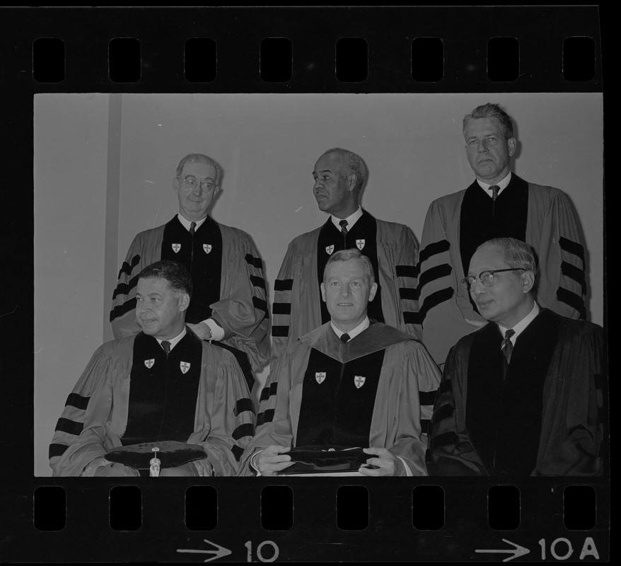Group of honorary degree recipients at Boston University commencement ...