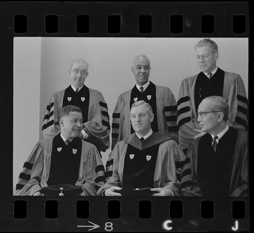 Group of honorary degree recipients at Boston University commencement ...