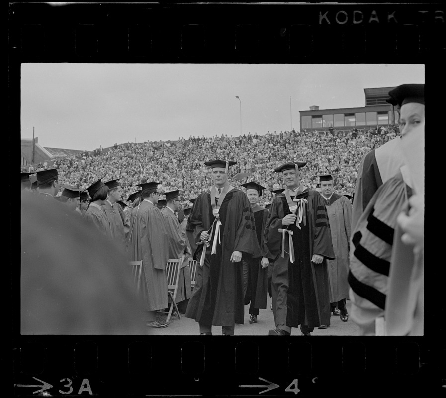 Procession at Boston University commencement - Digital Commonwealth
