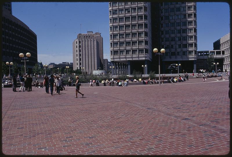 City Hall Plaza toward Government Center - Digital Commonwealth