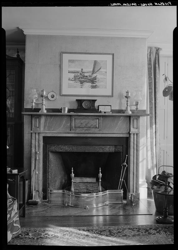 Pierson House, Salem, interior, fireplace - Digital Commonwealth