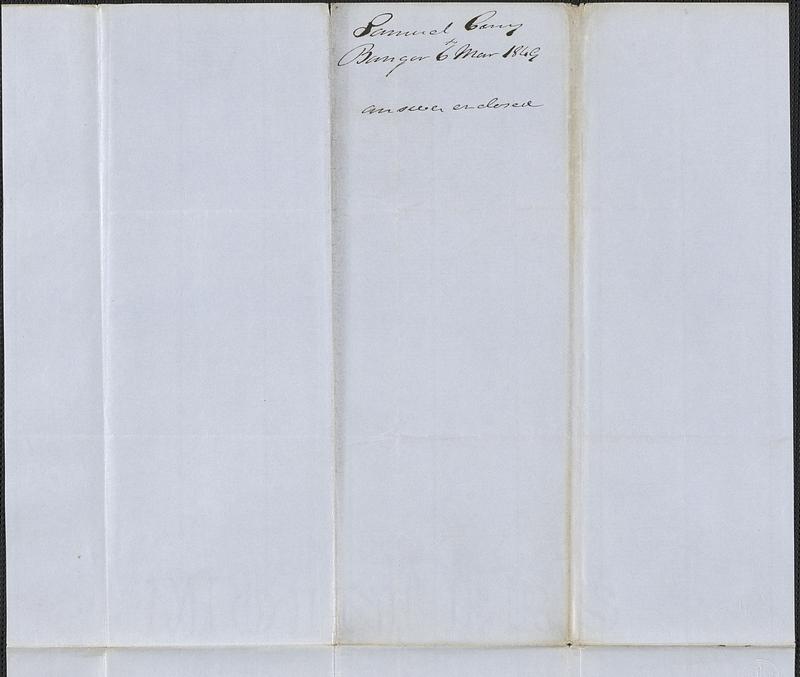 Samuel Cony to George Coffin, 6 March 1849 - Digital Commonwealth