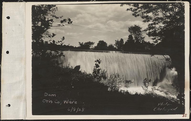 Otis Co., dam, Ware, Mass., Jun. 8, 1928 - Digital Commonwealth