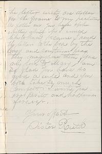 Letter from Ruth Ann B. Strout to John D. Long - Digital Commonwealth