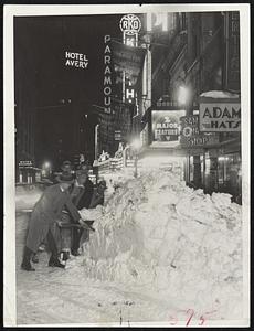 Literally the "White Way" was downtown Washington street last night as ...