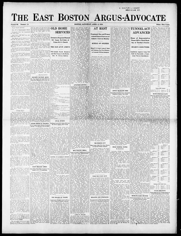 East Boston Argus-Advocate - Digital Commonwealth
