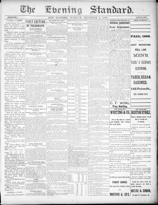 Evening Standard. December 04, 1888 - Digital Commonwealth